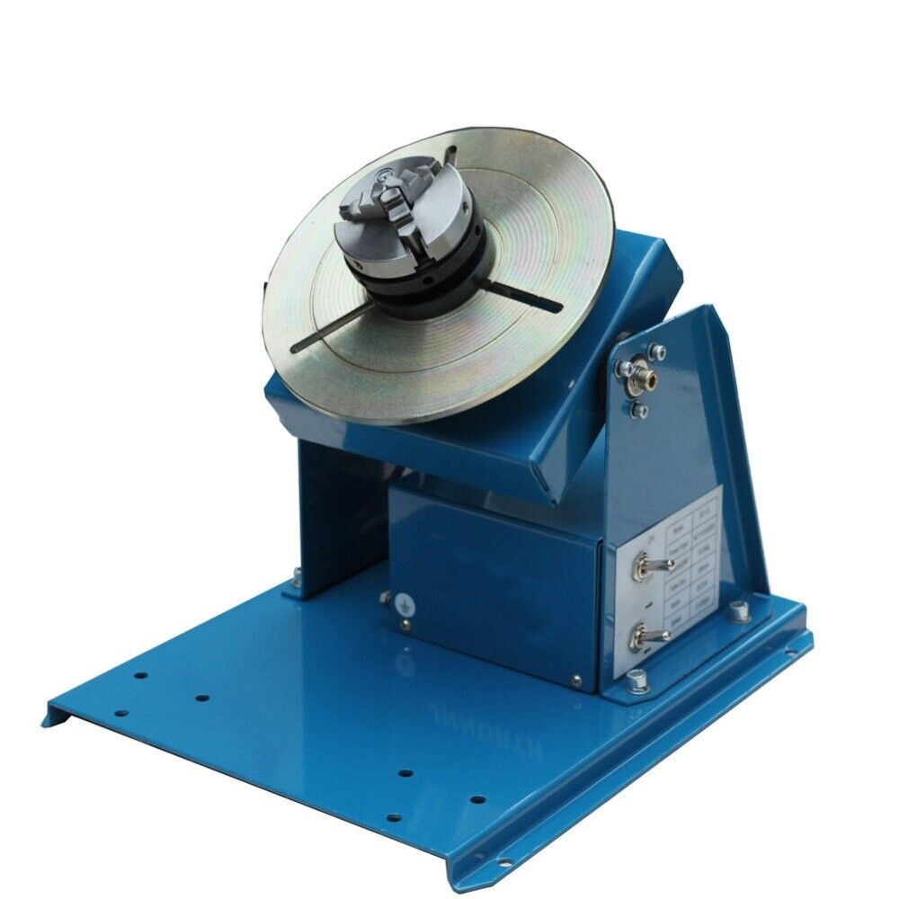 BY-10 Rotary Welding Positioner Turntable Mini 2.5" 3 Jaw Lathe Chuck A ...