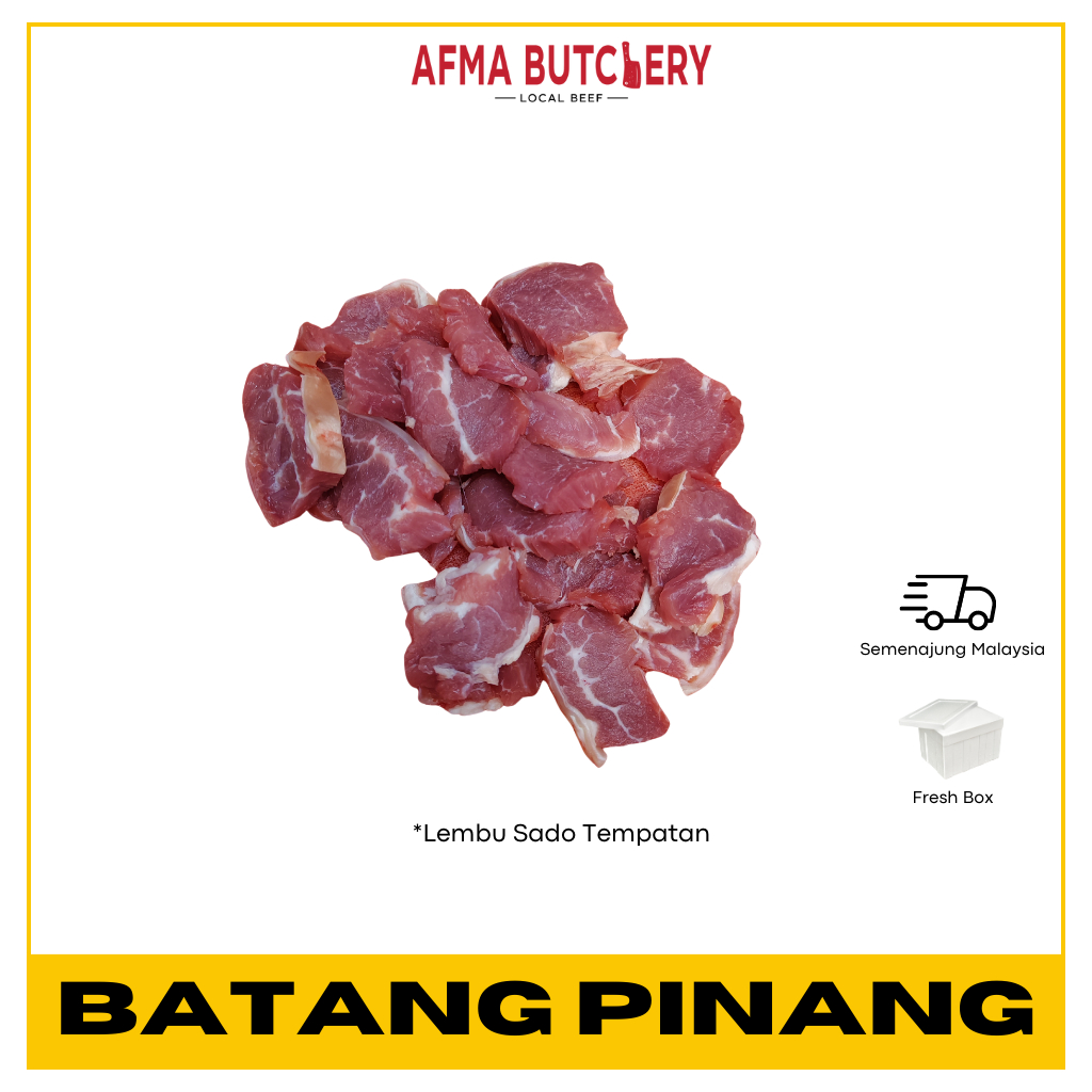 Daging Batang Pinang Lembu Sado Malaysia (Siap Potong) | Shopee Malaysia