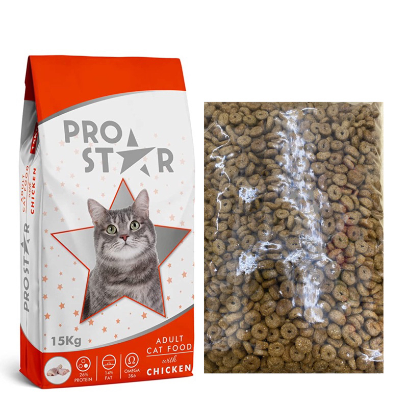 Prostar Cat Food Adult Chicken 1KG (REPACK) | Shopee Malaysia