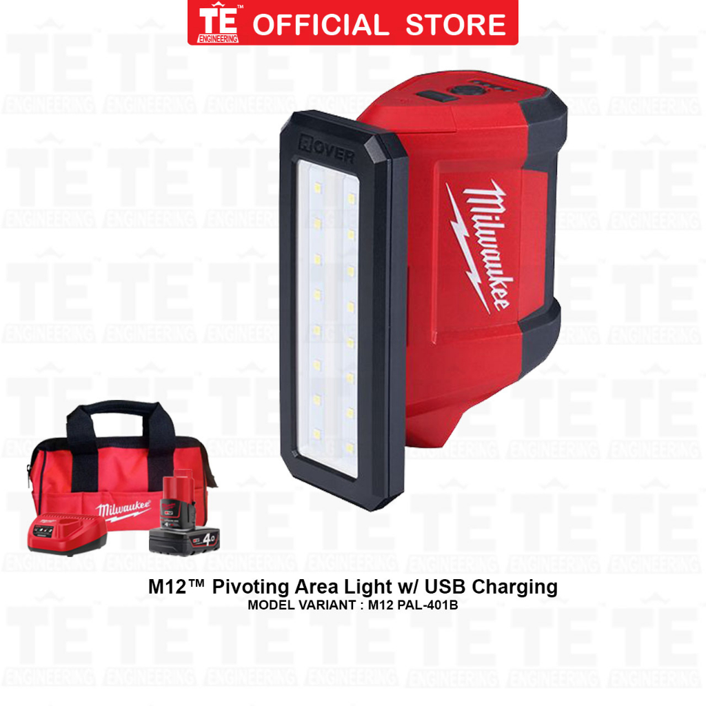 Milwaukee M12 Pivoting Area Light w/ USB Charging ( M12 PAL ) | Shopee ...