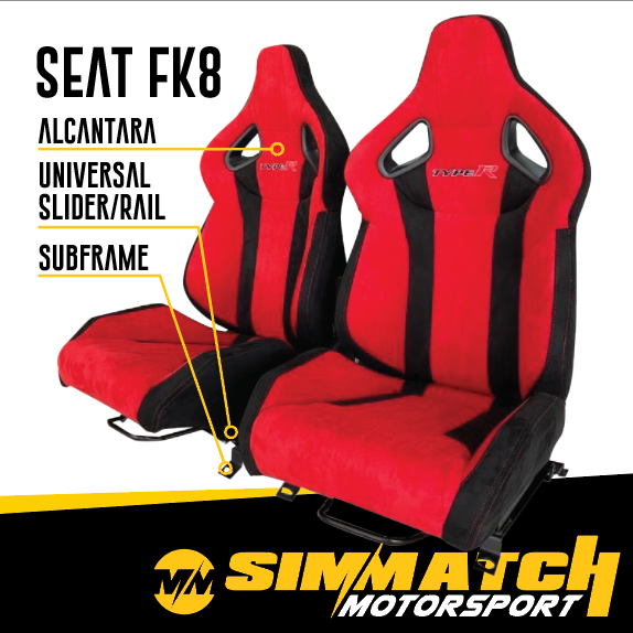 AOS FK8 Honda Civic Type R Seat Copy Thai 1Pair | Shopee Malaysia