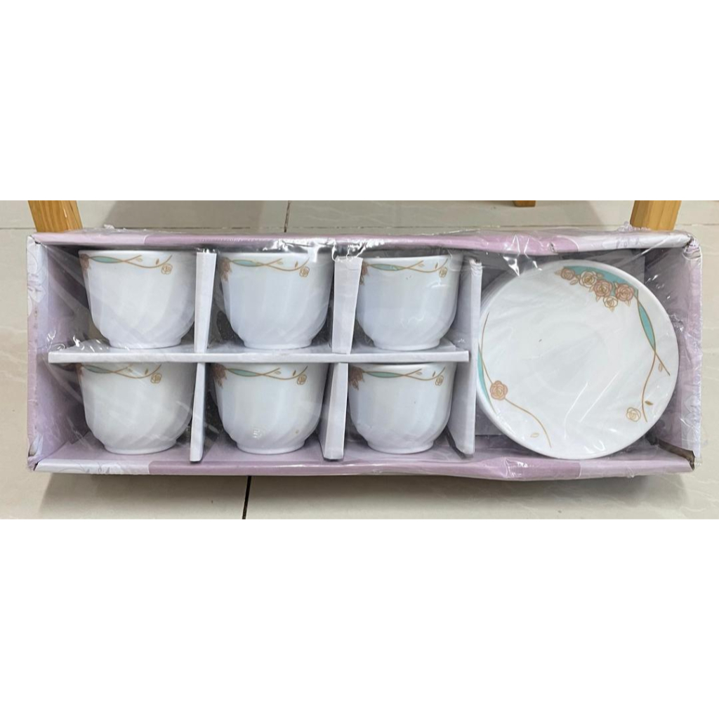 COFFEE CUP SET 12PCS (OPAL) | Shopee Malaysia