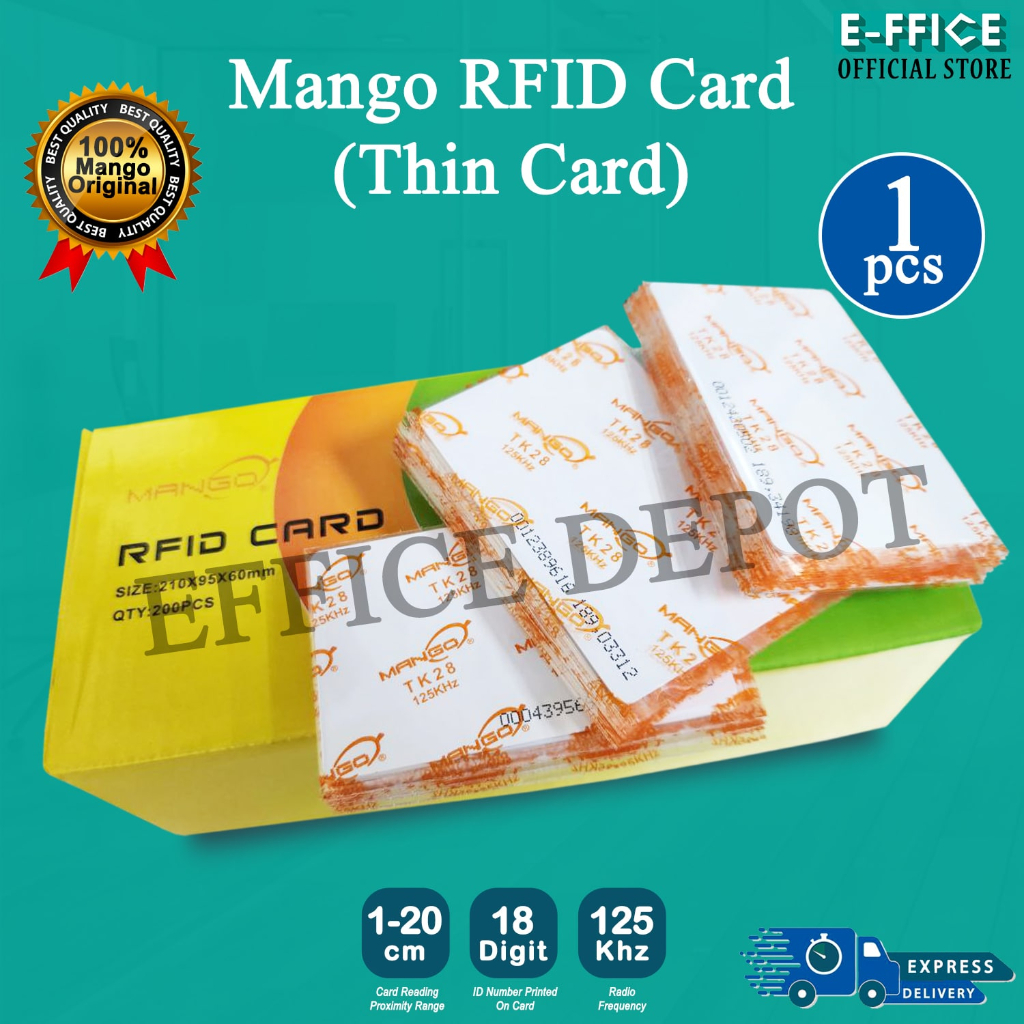Effice Depot - Original MANGO RFID Thin Card Proximity ID 125Khz (1pcs ...