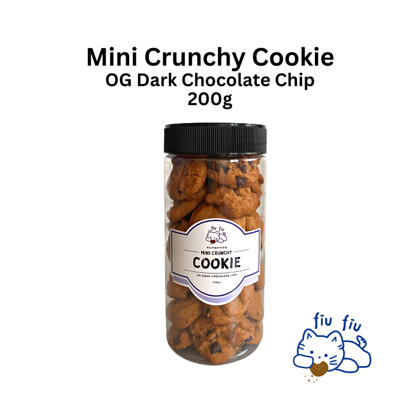 Mini Crunchy Cookie -OG Dark Chocolate Chip (200g±) Famous Amos Sedap ...