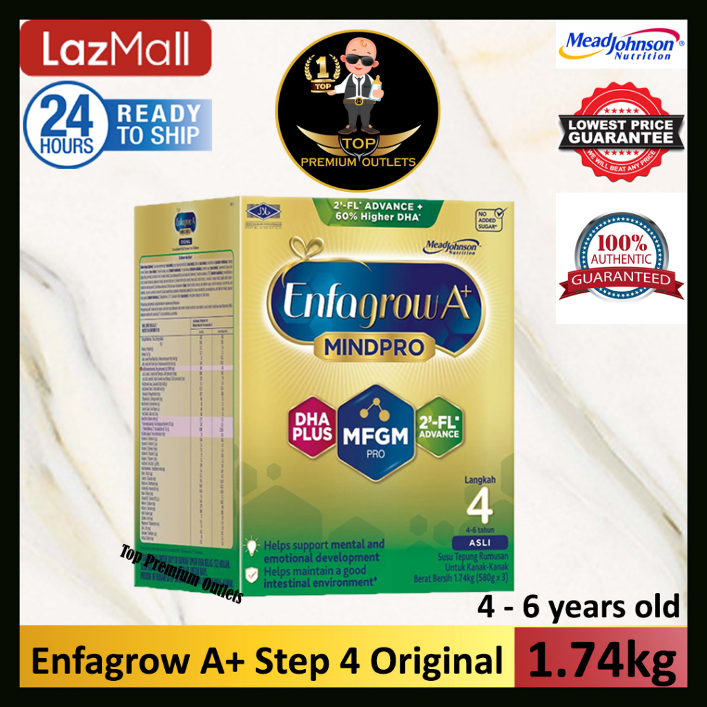 Enfagrow A+ Step 4 (Original / Vanilla) (1.74kg) Exp: 05/2025 (Asli ...
