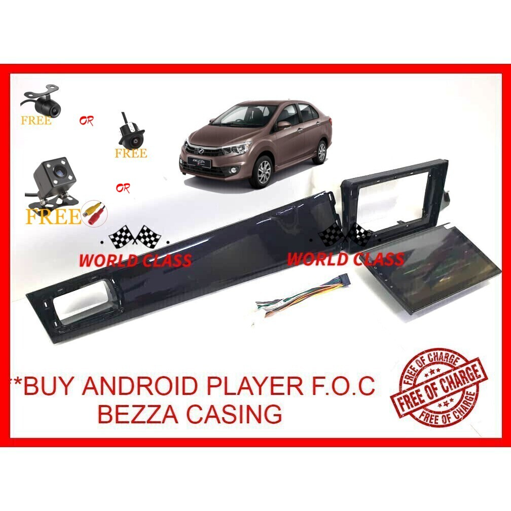 PERODUA BEZZA 2014-2022 ANDROID PLAYER 10 INCH 2.5D FULL HD SCREEN WITH ...