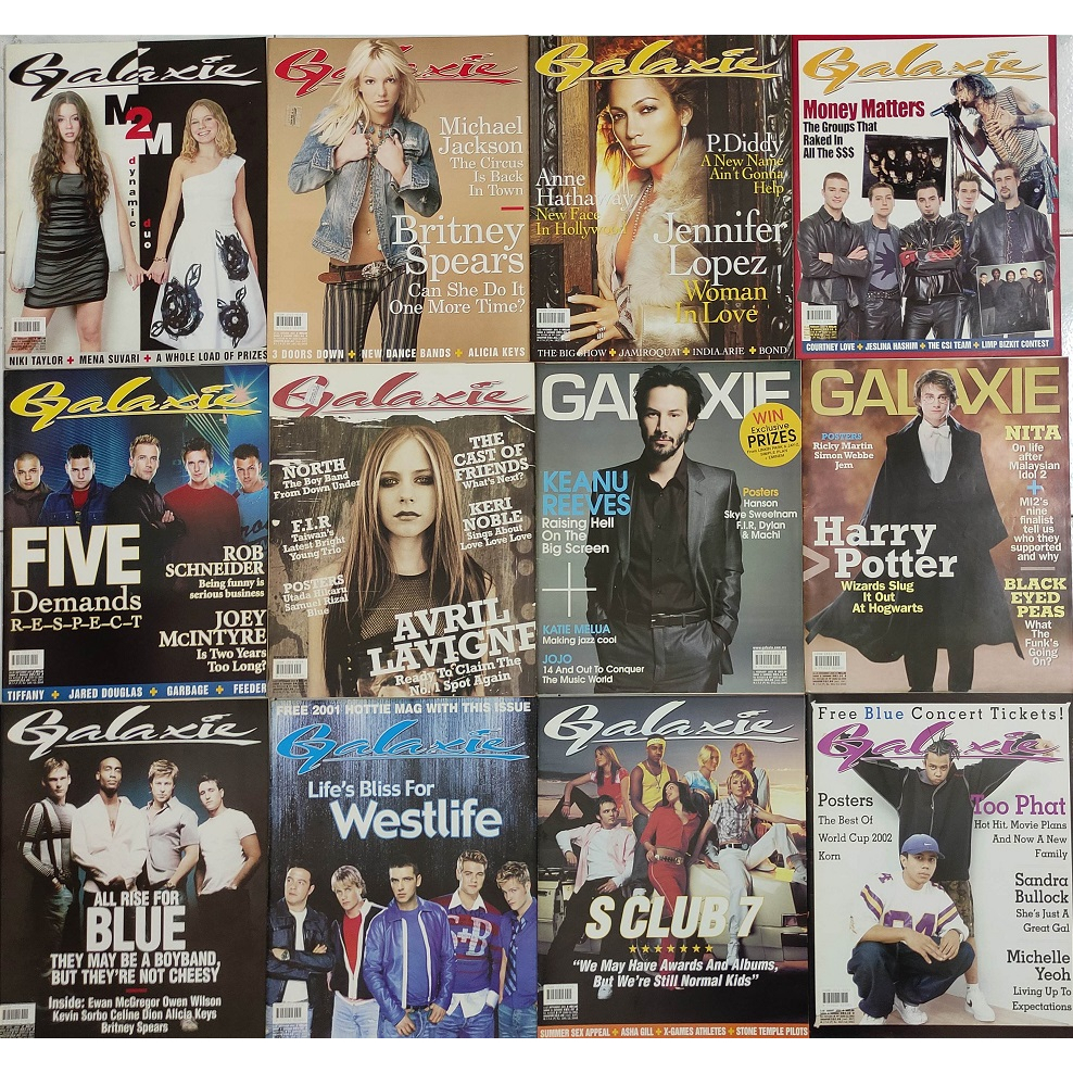 Galaxie Magazine with Posters Preloved Old Vintage - Britney Spears ...