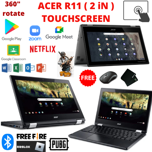 Acer R11 Touchscreen 2 In 1 Chromebook 4GB Ram SSD Slim / Speaker Nice ...