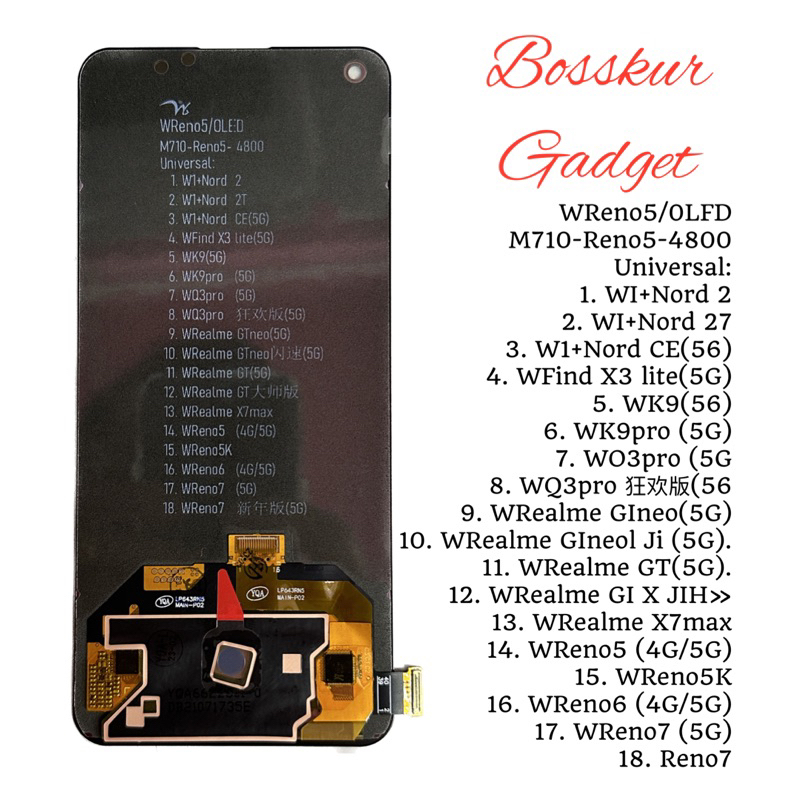 Compatible For REALME GT / GT NEO / GT NEO 2T / REALME GT MASTER LCD ...