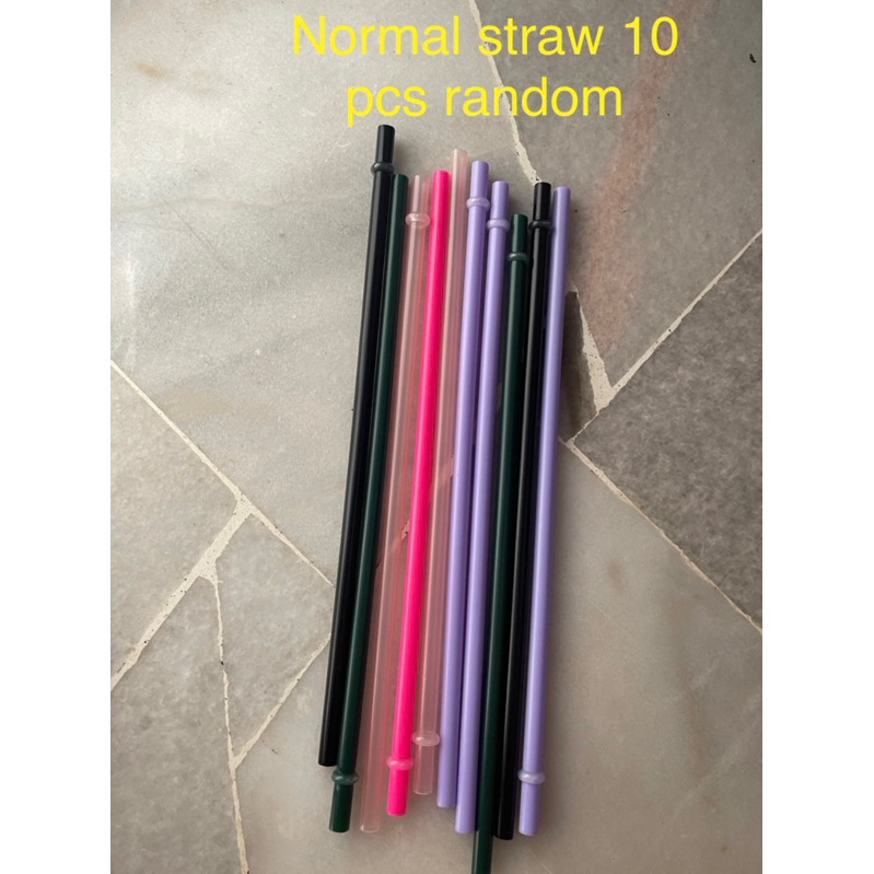 reusable straw 10 pcs (random colour ) | Shopee Malaysia