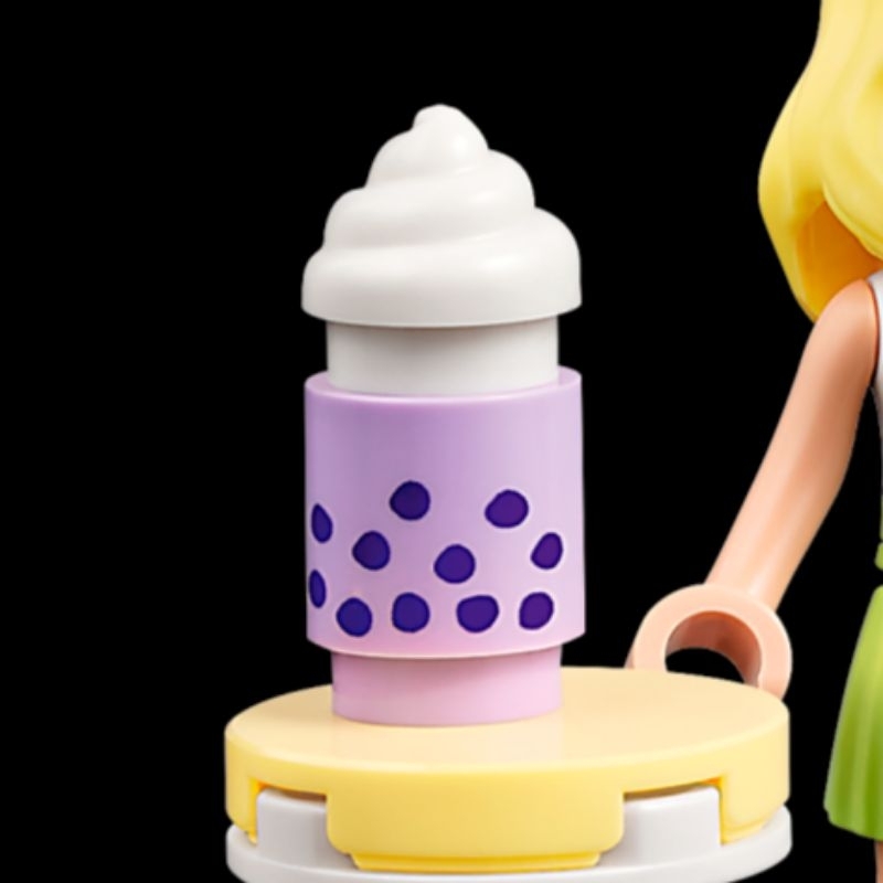 Lego Bubble Tea Drink Whipped cream & straw cover | Shopee Malaysia
