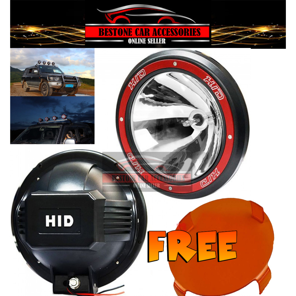 4WD 55W HID XENON Spotlight Spot Light OFF ROAD Driving lights Orange ...