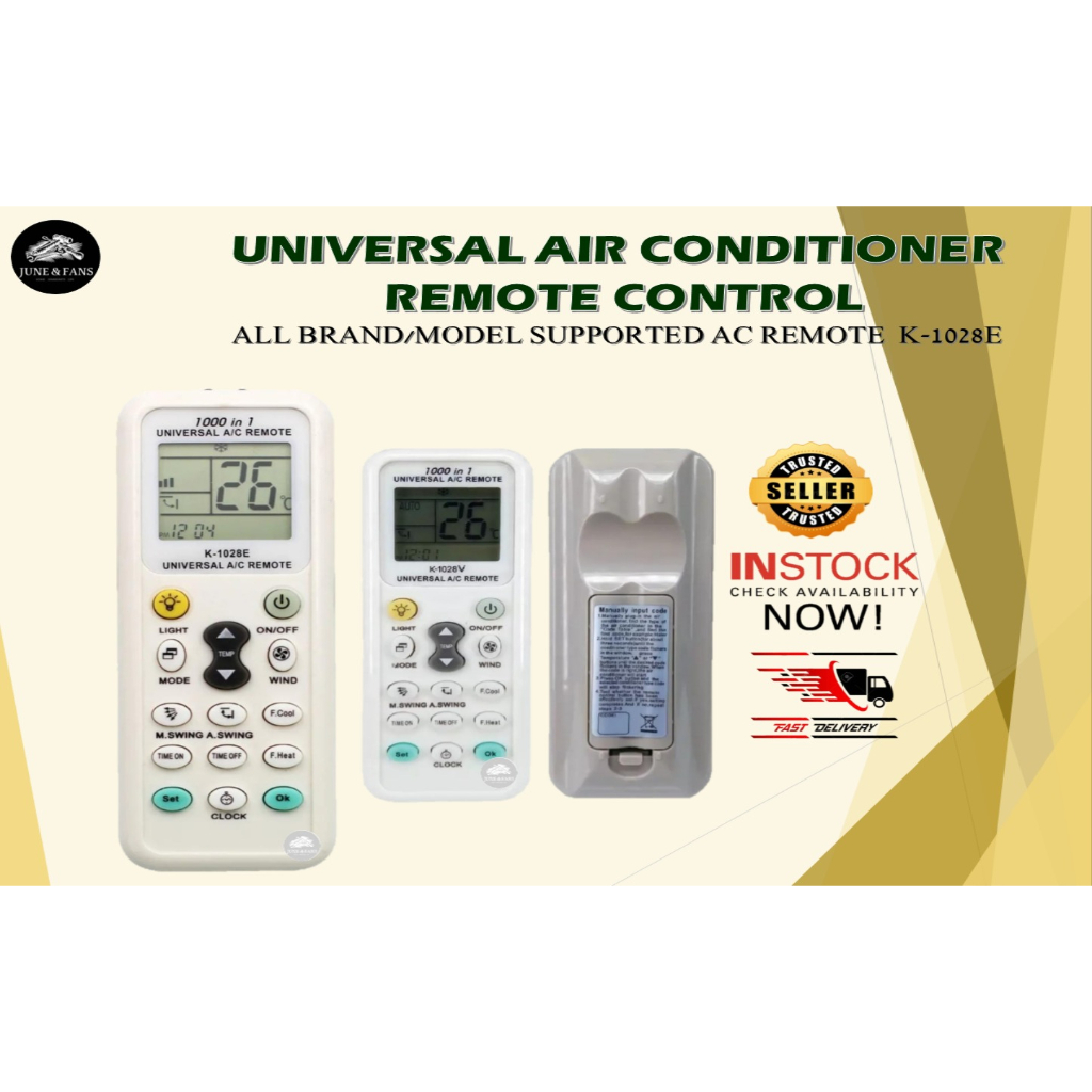 UNIVERSAL AIRCOND REMOTE CONTROL ALL BRAND / MODEL SUPPORTED AC REMOTE ...