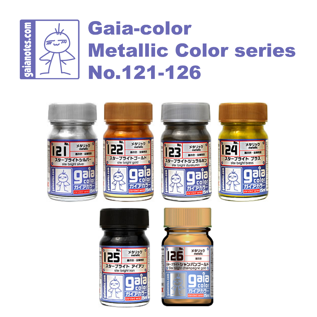 Gaianotes Gaia Color 121-126 (Metallic Color Series) | Shopee Malaysia