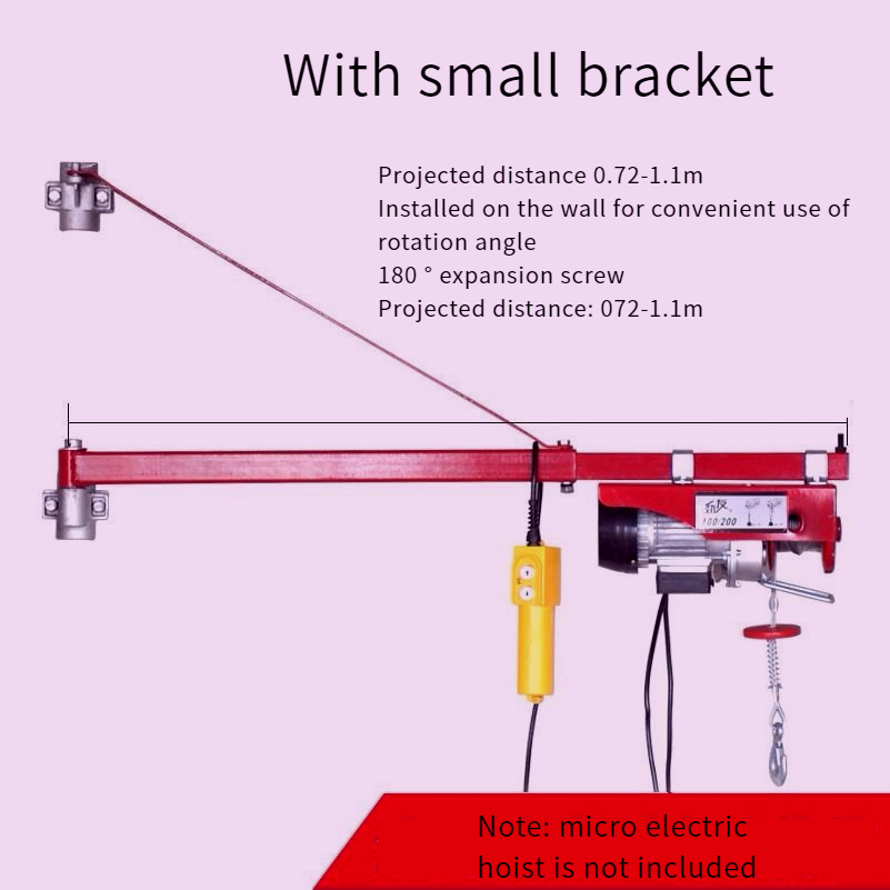 Electric hoist column wall bracket domestic lifting small lifting ...