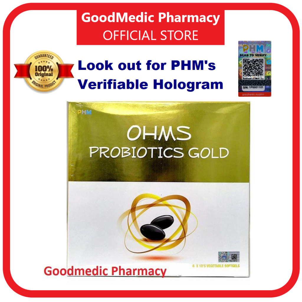 OHMS Probiotics Gold 60's vege softgel -Exp 10/2026 | Shopee Malaysia