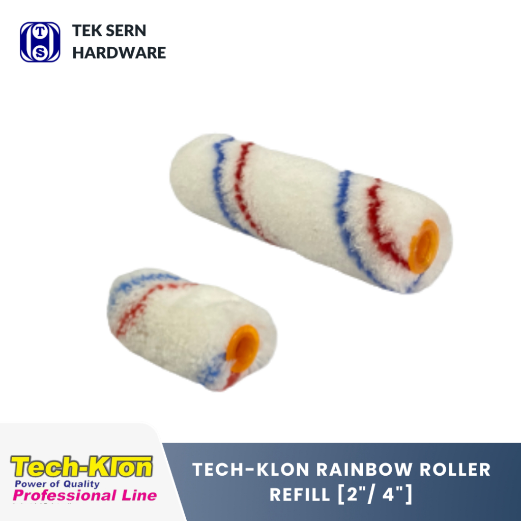 Tech-Klon 100% Fiber Epoxy Paint Roller Refill Rainbow Refill/ Isi ...