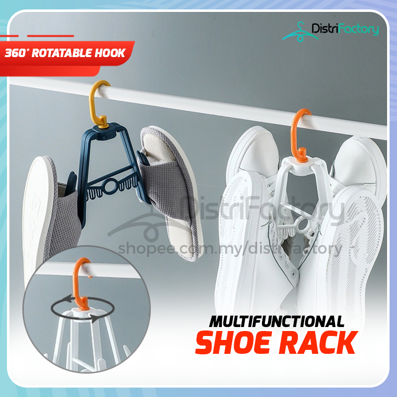Windproof Shoe Rack Drying Rotating Hook Indoor & Outdoor Drying Racks ...