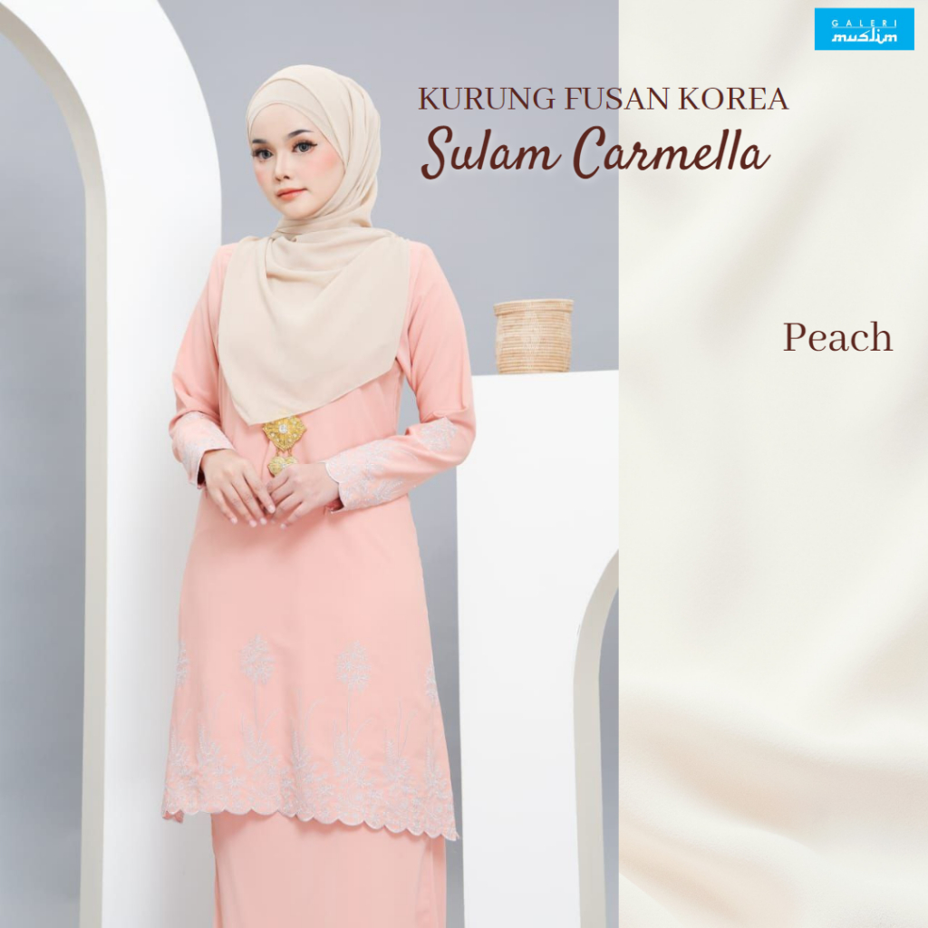 SERAHAUS Kurung Fussan Korea Sulam Carmella (BAJU RAYA 2023) | Shopee Malaysia