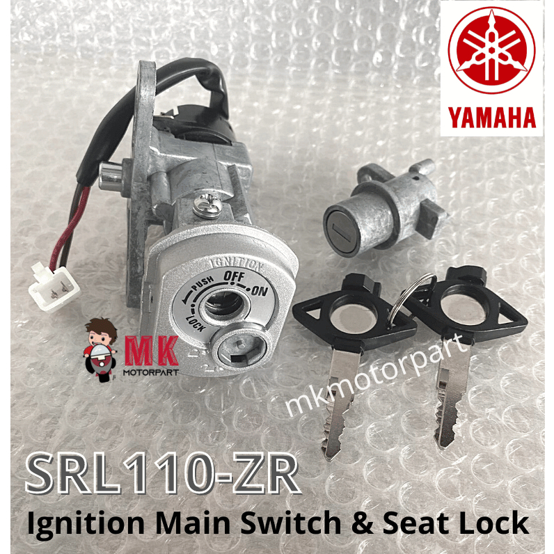 Yamaha SRL110zR Ignition Main Switch & Seat Lock COMPLETE Key Set ...