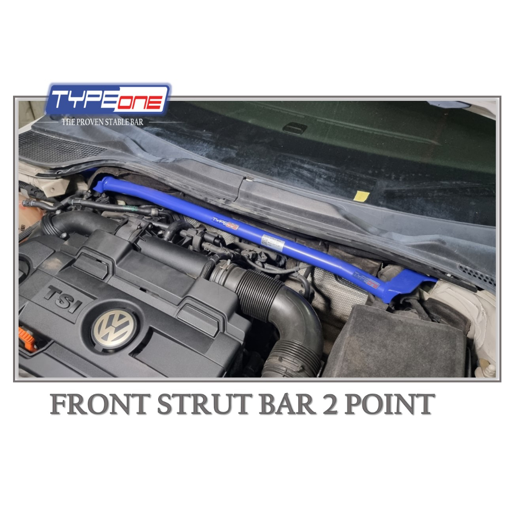 🔥 MAT-BLUE COLOR 🔥 TYPE ONE STABLE BAR - VOLKSWAGEN GOLF MK6 TYP 5K 10Y ...