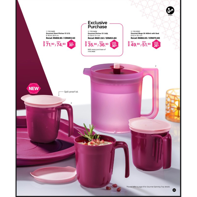 Tupperware Gourmet Pitcher Set | Shopee Malaysia
