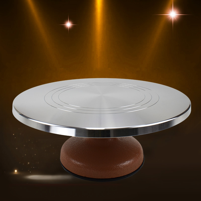 🔥Ready Stock🔥 Aluminum Alloy Top Turntable Rotating Cake Stand ...