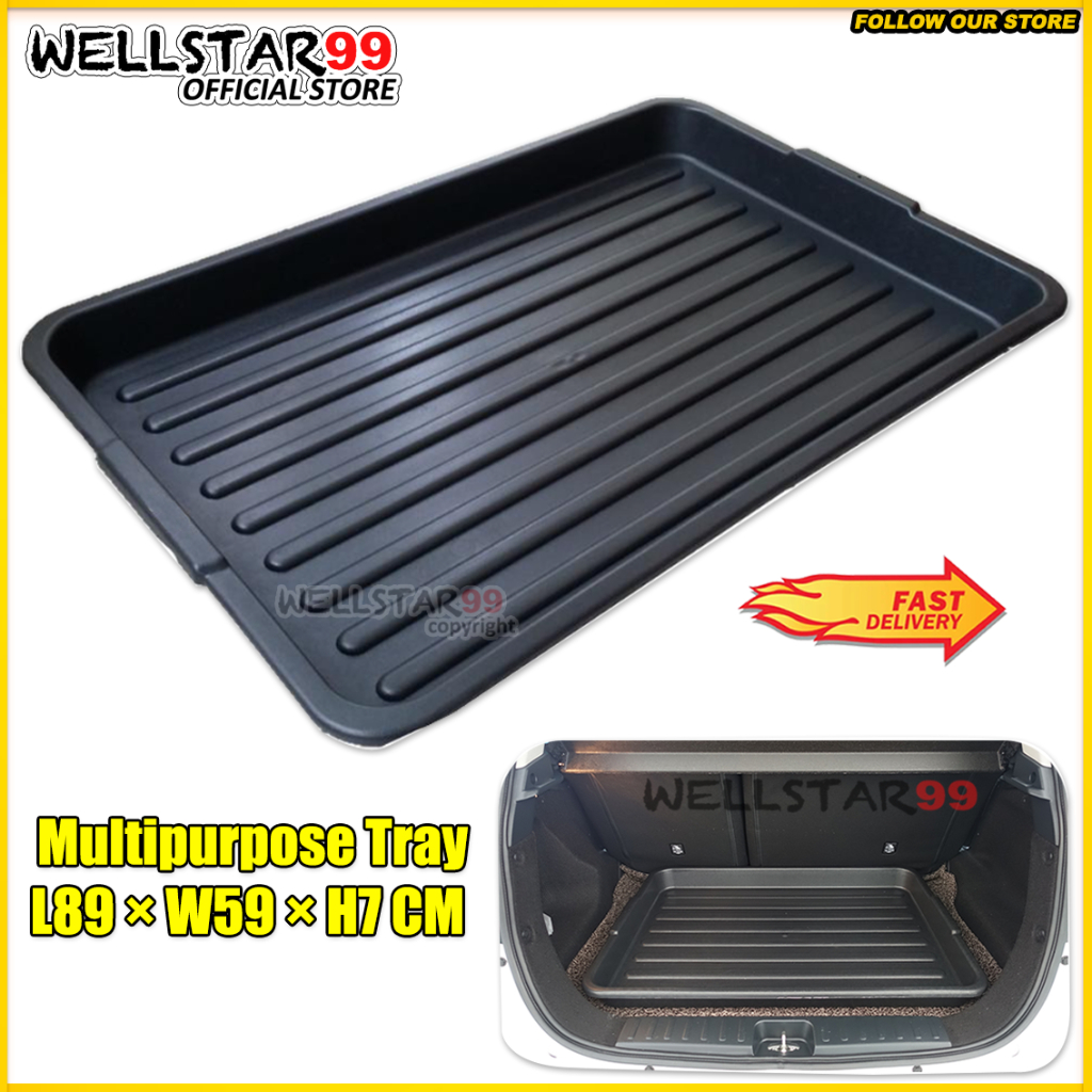 Multi Purpose Tray Black | Stall Tray | Vegetable & fruit Tray | Car ...
