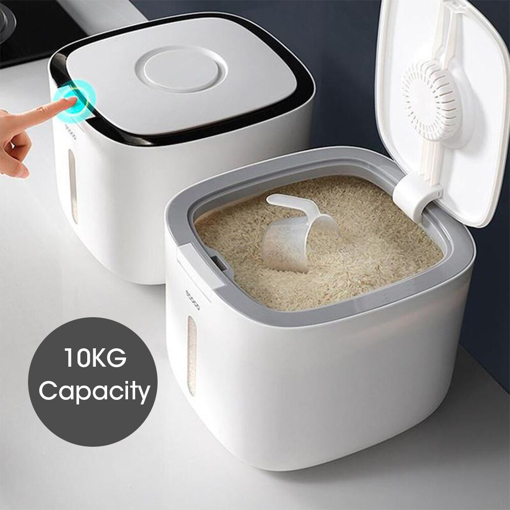 10kg / 5kg ECOCO Rice Storage Container Rice Box Rice Dispenser Insect ...