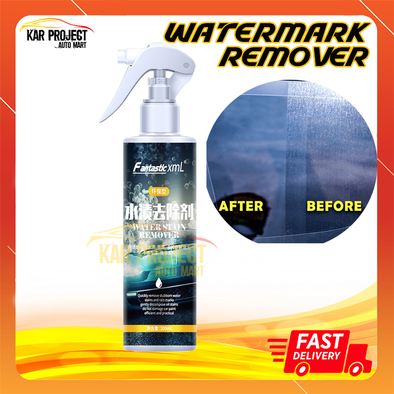 Car Watermark Remover Spray Water Stain Remover Car Glass Cleaner Buang ...