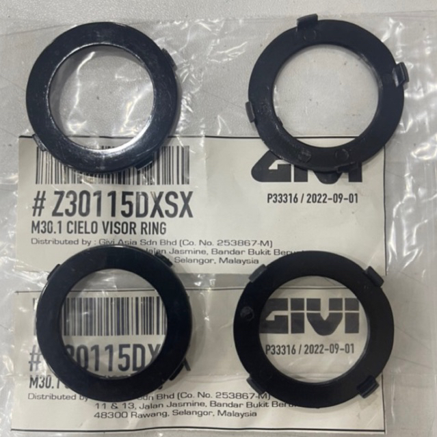 GIVI M301 M30.1 CIELO HELMET VISOR RING EAR RING(1 PCS /2 PCS) | Shopee ...