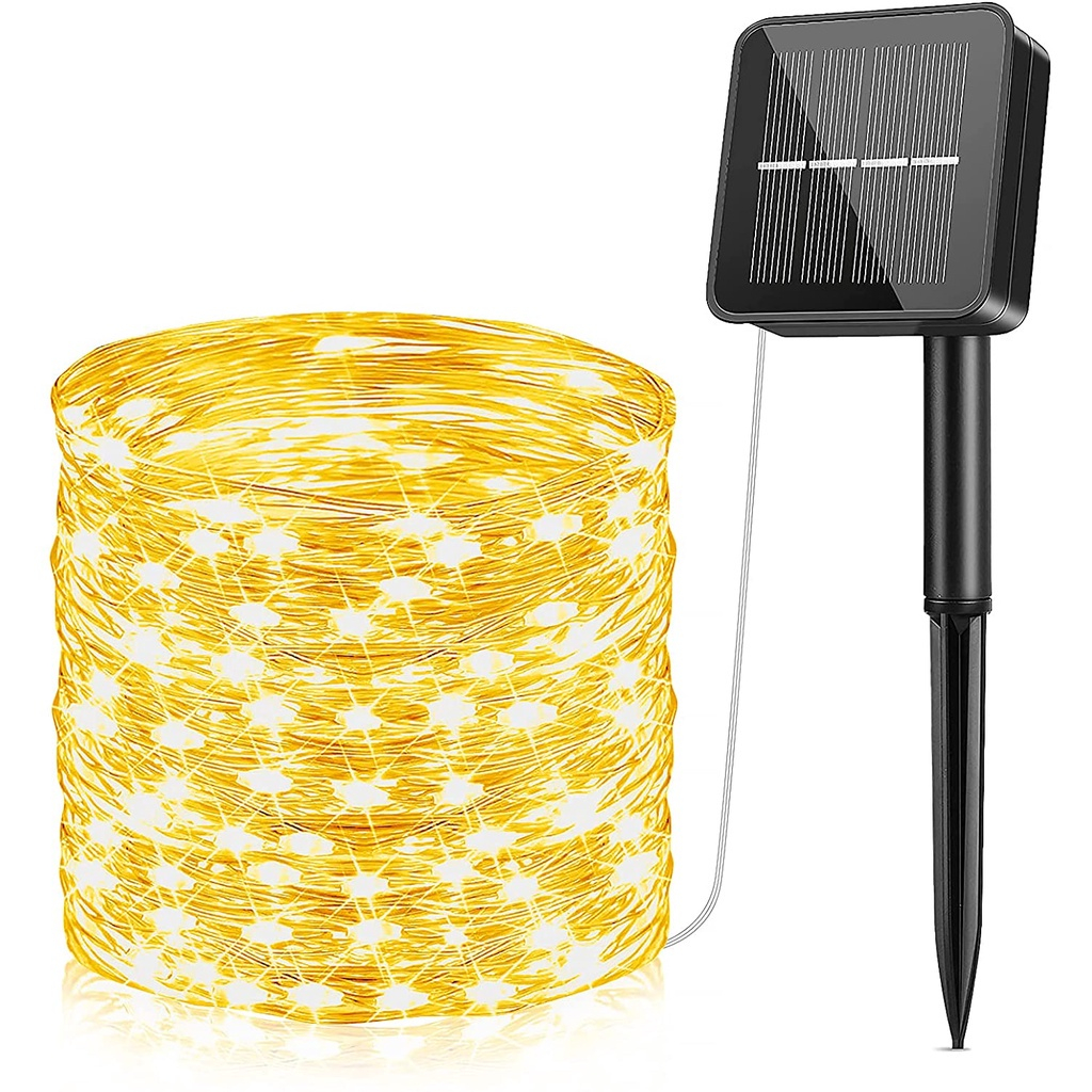 🌙Upgrade Lampu Raya 22M Solar Lampu Tumblr Balck Wire Waterproof Solar ...