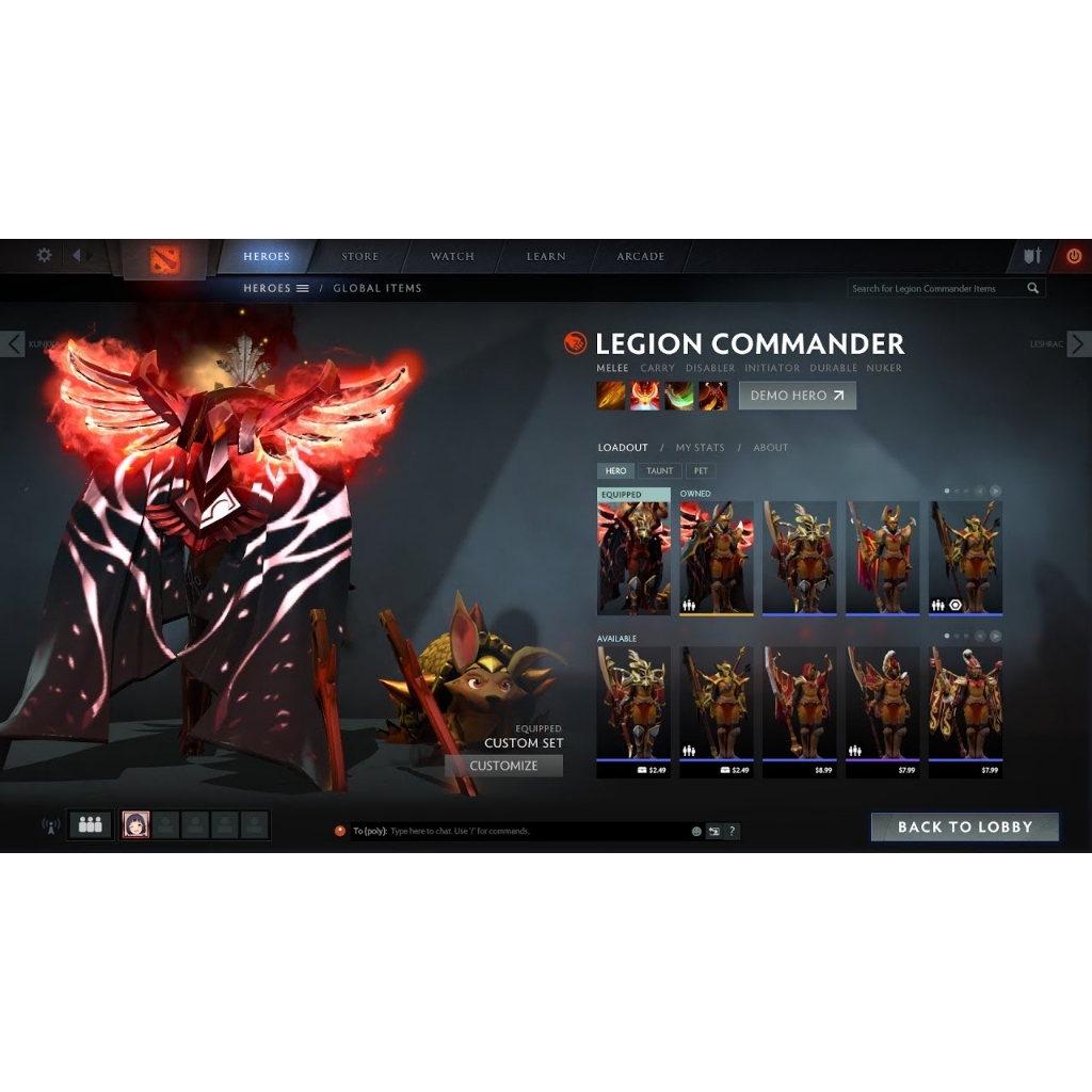 Dota 2 Account / ID / Legion Commander (LC) Immortal Banner / Legacy of ...