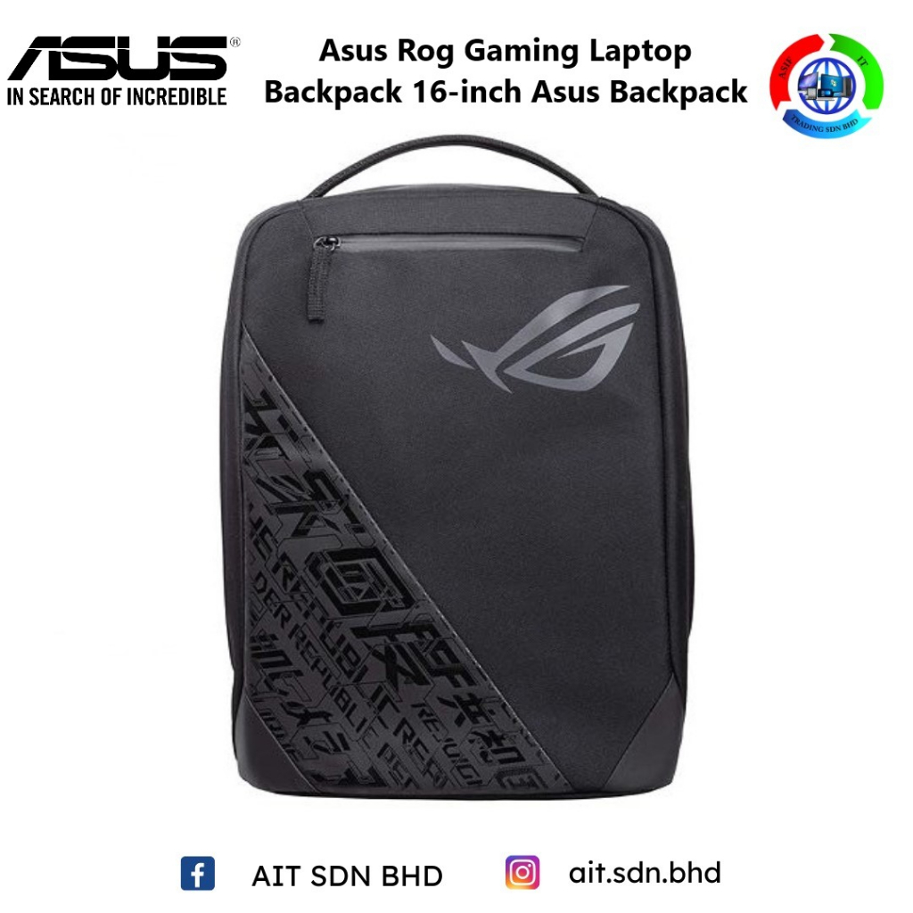 OEM Rog Gaming Laptop Backpack 16-inch Asus Backpack | Shopee Malaysia