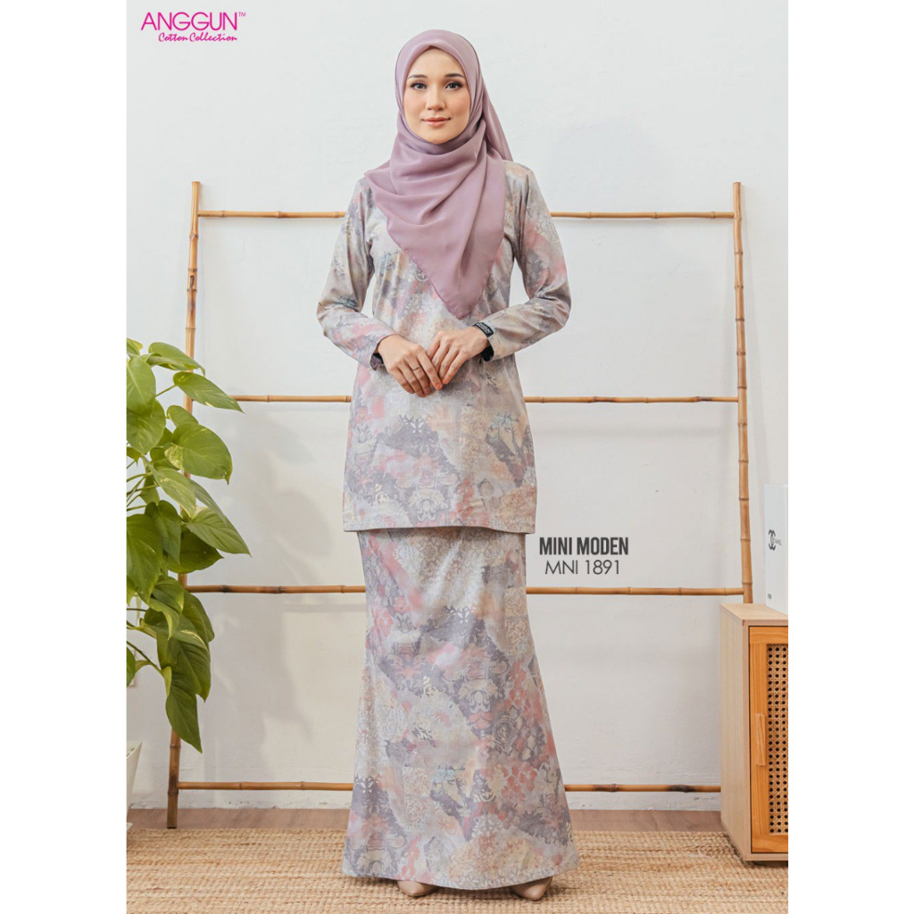 BAJU KURUNG PLUS SIZE 6XL Dada 53" KURUNG COTTON MINI MODEN l ANGGUN ...