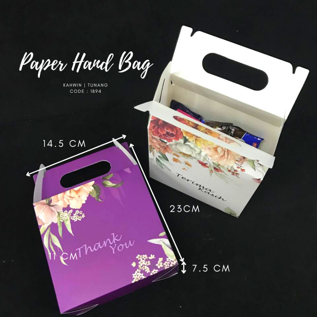 PB1894 : 10pcs - Paper Beg Goodies | Kotak Roti | Kotak Bahulu | Kotak ...