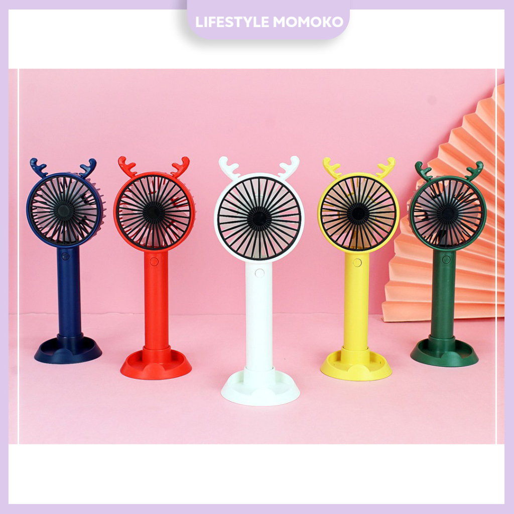 Portable Mini USB Deer Fan Strong Wind With Base Cooling Fan Mini Fan ...