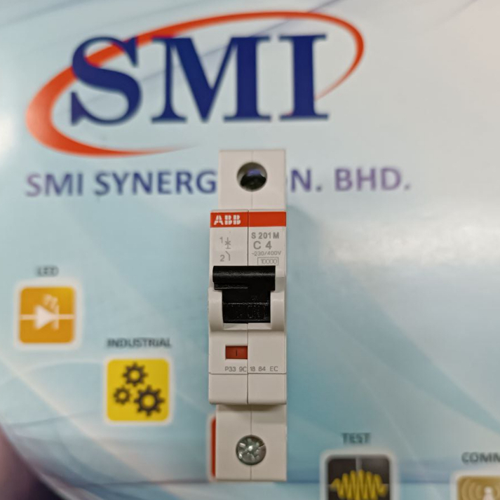 ABB S201M-C4 Miniature Circuit Breaker - 1P - C - 4 A | Shopee Malaysia
