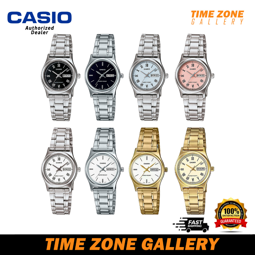 Casio LTP-V006D Series Analog-Ladies Watch LTP-V006D-1B / LTP-V006D-4B ...