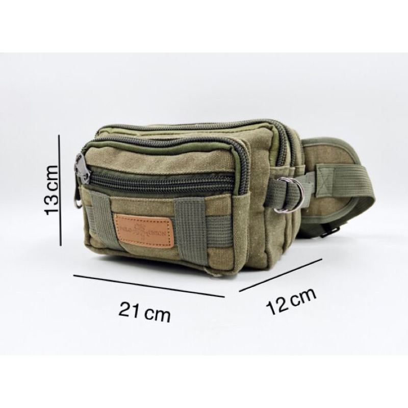CANVAS Waist Beg banyak compartments 8910/M86/M89/36534 | Shopee Malaysia