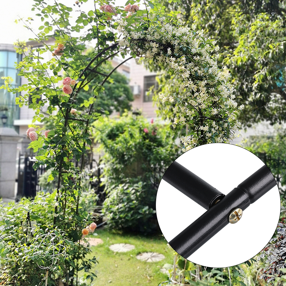 Gardening arched flower stand bracket climbing vine frame wedding ...