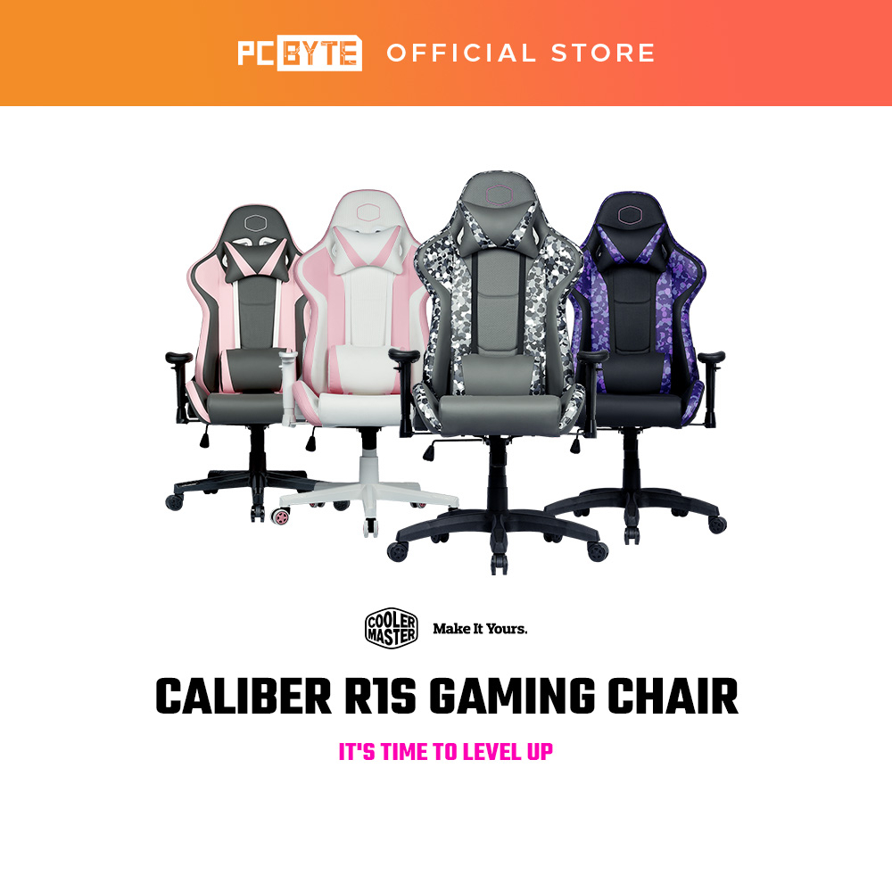Cooler Master Caliber R1S Gaming Chair - [Camo/Rose] | Shopee Malaysia