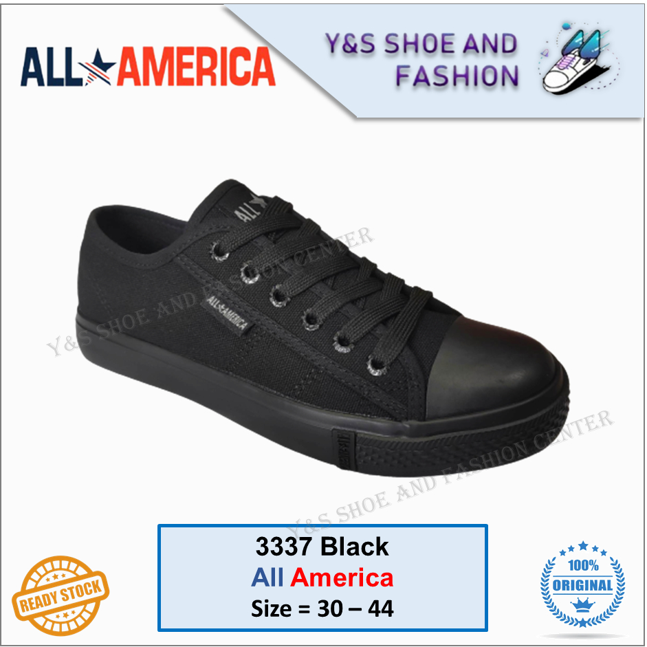 Kasut Sekolah Hitam All America Original 3337 ( Unisex ) | Shopee Malaysia