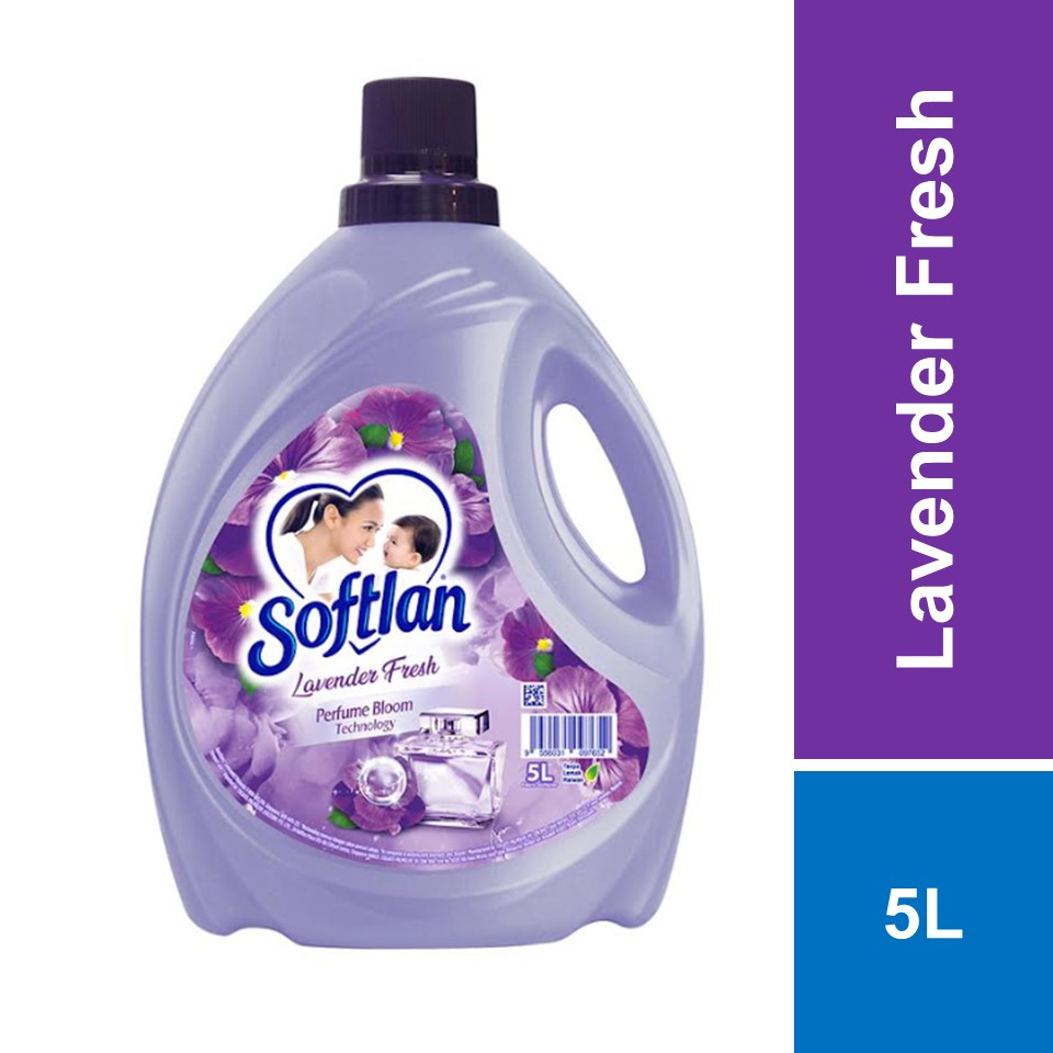 Softlan Anti Wrinkles Lavender Fresh (Purple) Fabric Softener 5L | Shopee Malaysia