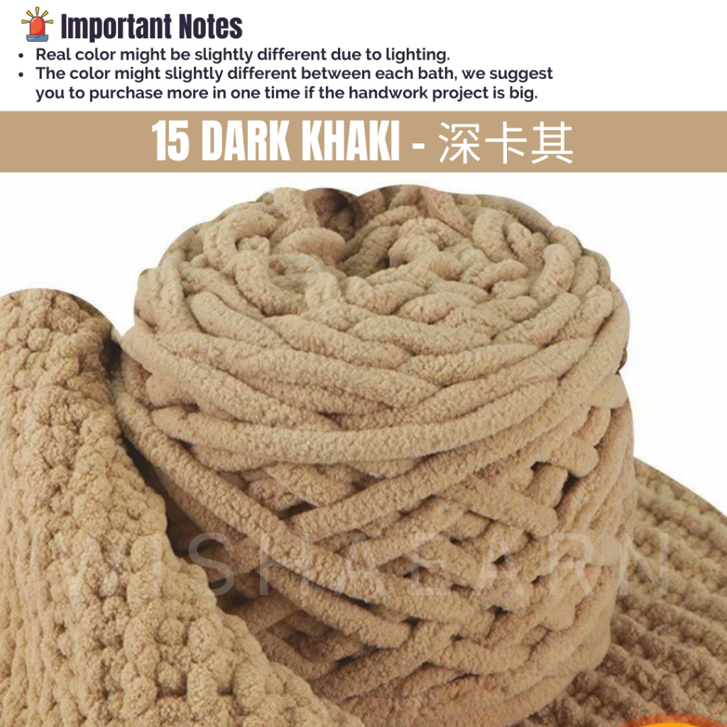 Ready Stock Microfiber Polyester Soft Yarn/ Super Thick Chunky Yarn 90 ...