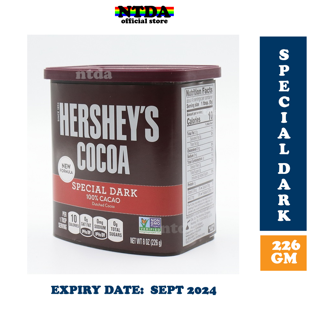 Hershey's Special Dark Unsweetened Cocoa powder 226g by NTDA | Shopee ...