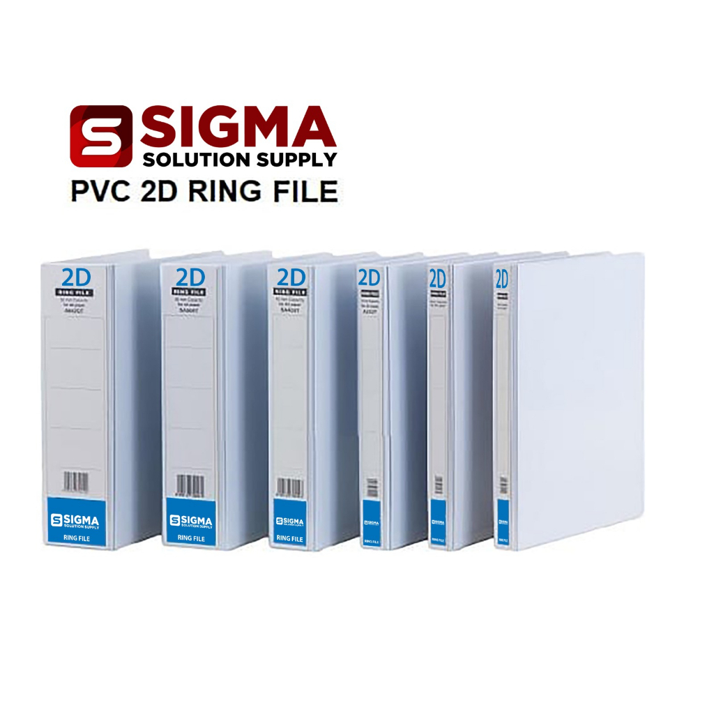 Sigma PVC 2D Ring File - 80mm/ 65mm / 50mm / 40mm / 25mm | Shopee Malaysia
