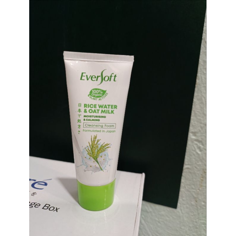 mfg date 11/22 EVERSOFT RICE WATER OAT MILK CLEANSING FOAM 15G | Shopee Malaysia