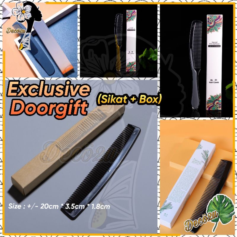 Door Gift VIP Kahwin Goodies Tunang Hadiah Exclusive Sikat Dan Kotak ...