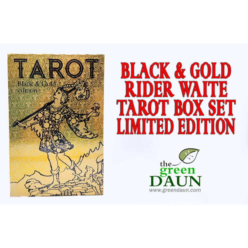 Rider Waite Tarot Box Set BLACK & GOLD Limited Edition Cards Deck USA ...
